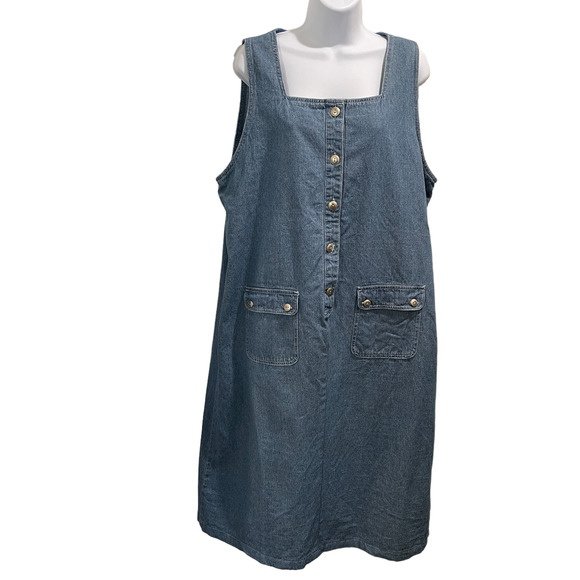 TY Original Wear | Dresses | Boho Blue Denim Dress Vintage Original Ty ...
